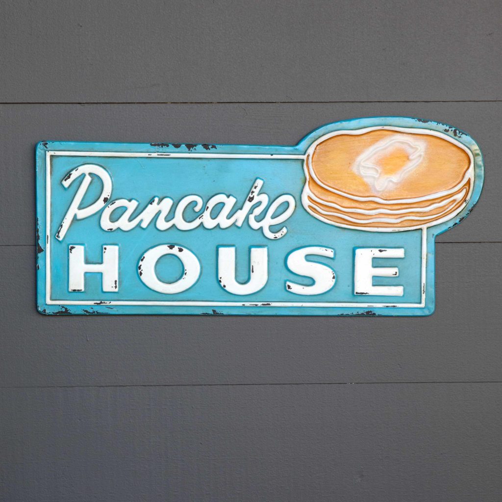 Metal Pancake Sign – E.T. Tobey Company