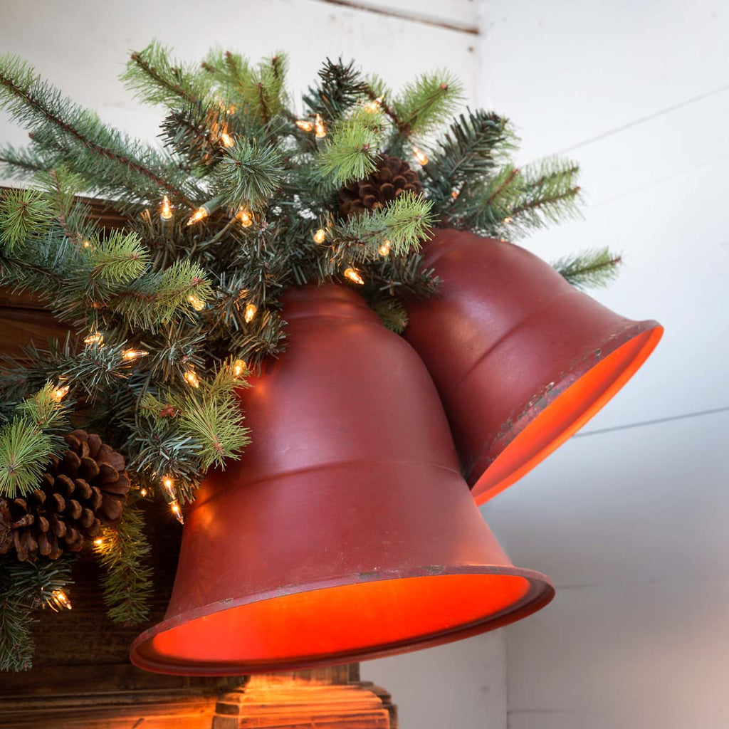 Vintage Style Red Metal Bell Light – E.T. Tobey Company